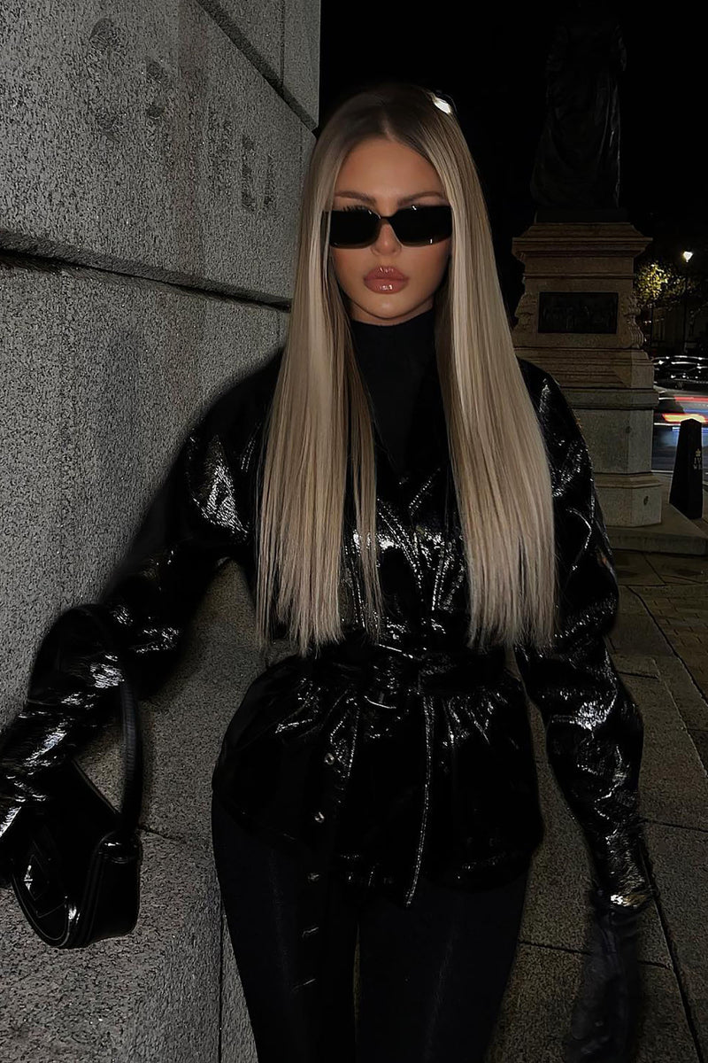 On Trend Faux Leather Jacket Black Fashion Nova Jackets And Coats