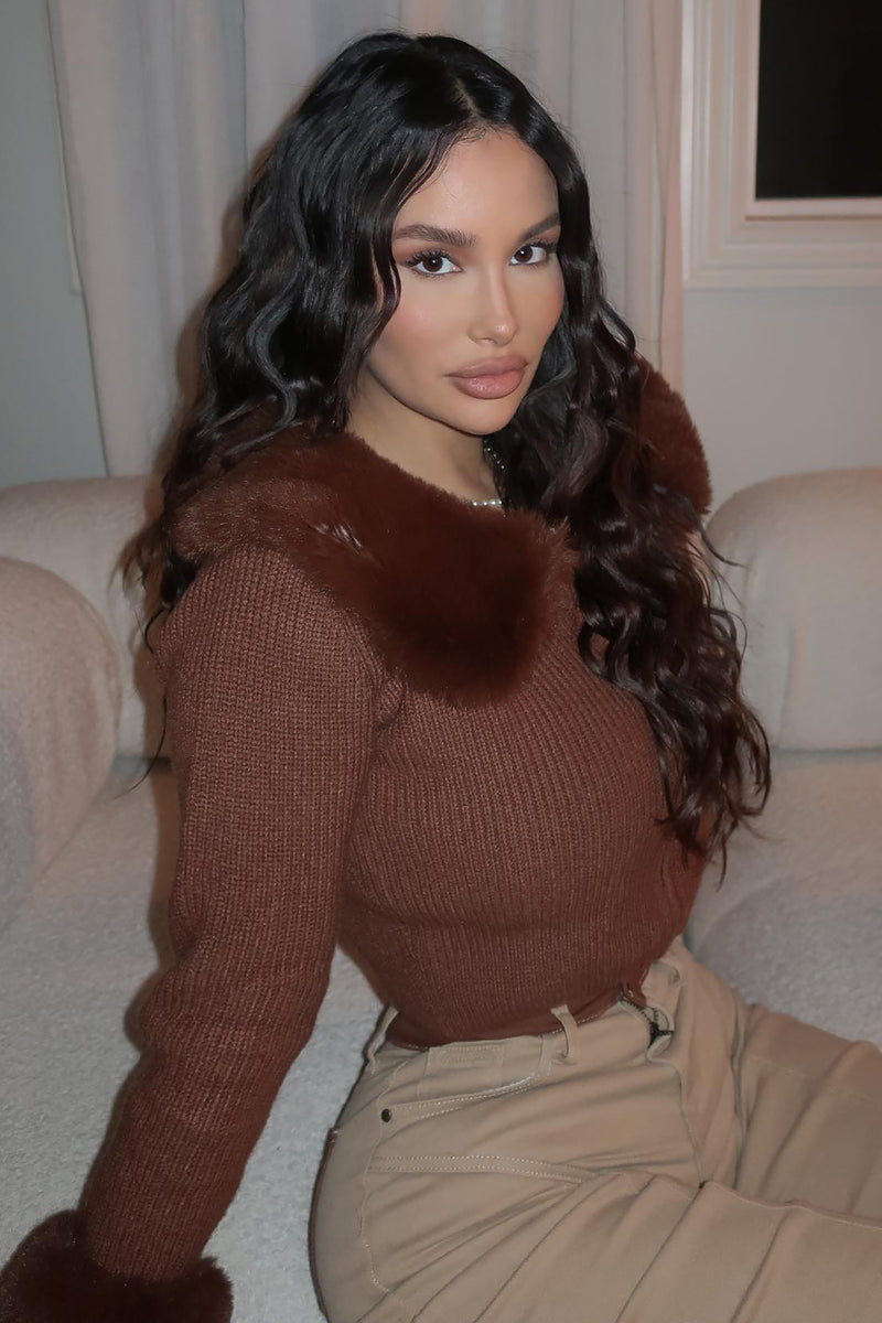 Teddy Bear Faux Fur Zip Up Cardigan - Brown | Fashion Nova, Sweaters | Fashion Nova