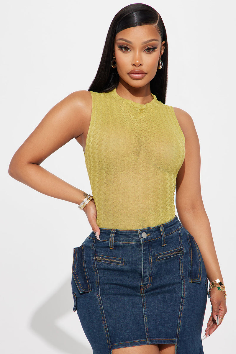Vacation Ready Textured Top - Chartreuse | Fashion Nova, Knit Tops ...