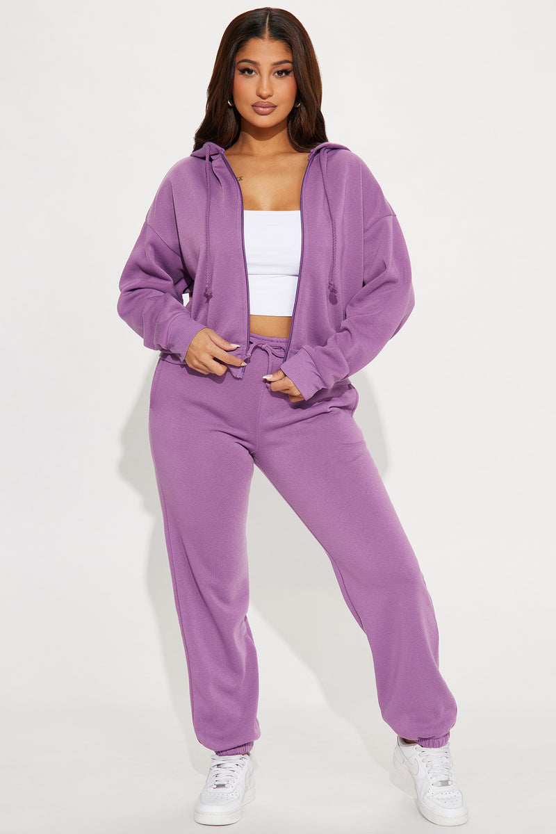 Game On Fleece Jogger Set - Lilac | Fashion Nova, Matching Sets ...