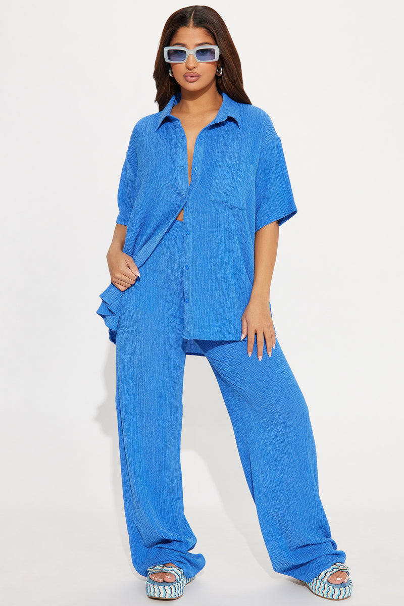 Vacay Vibes Pant Set - Blue | Fashion Nova, Matching Sets | Fashion Nova