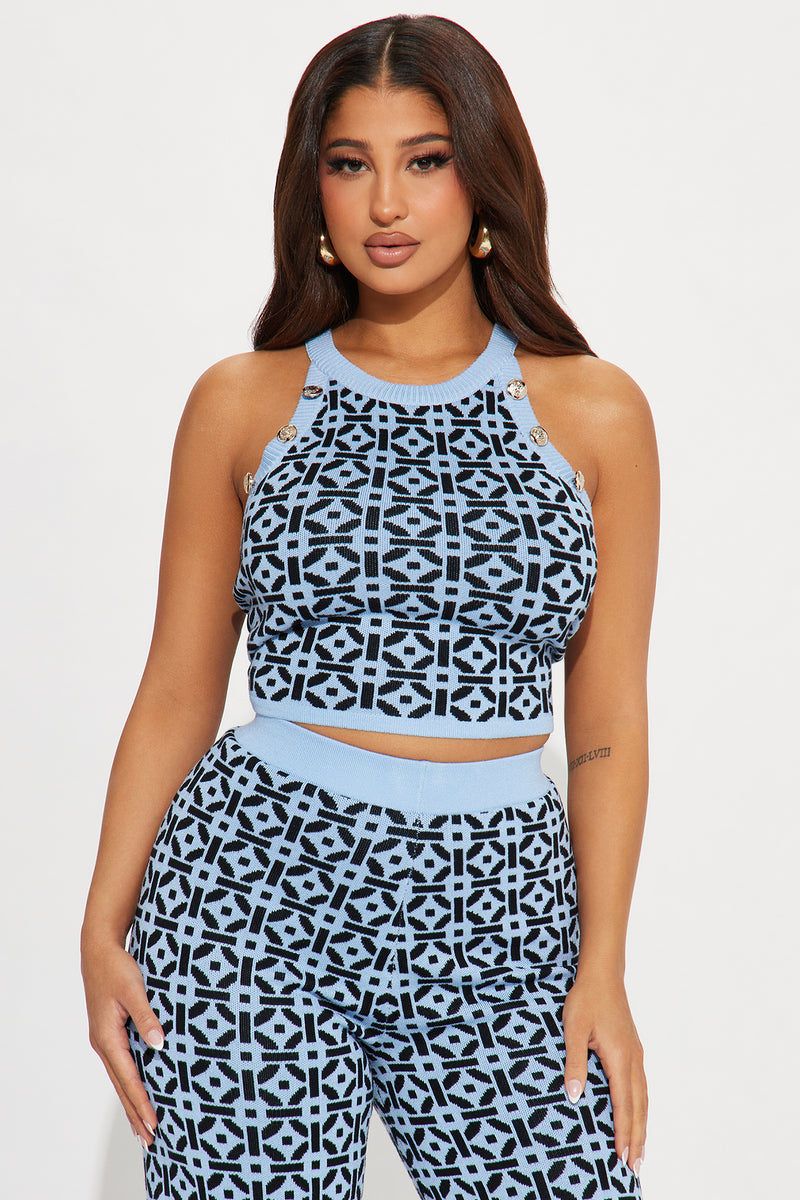 Rayna Sweater Pant Set - Blue/combo | Fashion Nova, Matching Sets ...