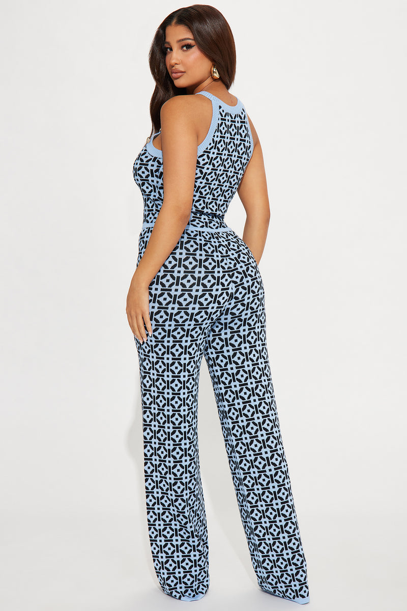 Rayna Sweater Pant Set - Blue/combo | Fashion Nova, Matching Sets ...
