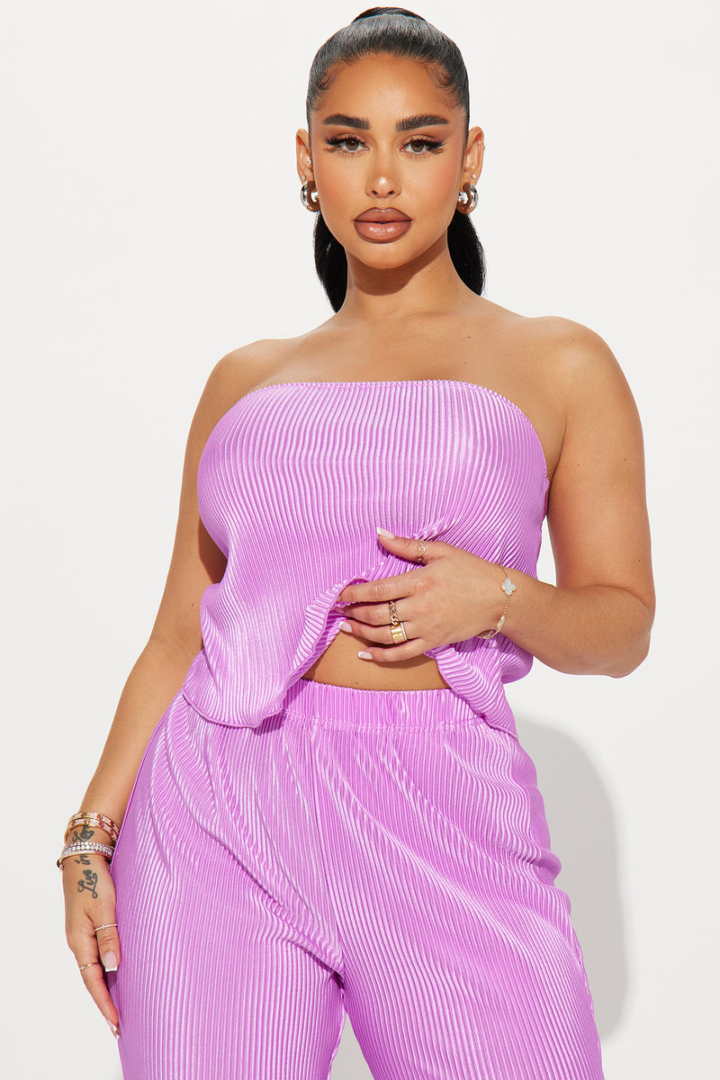 Madelynn Plisse Pant Set - Magenta | Fashion Nova, Matching Sets ...