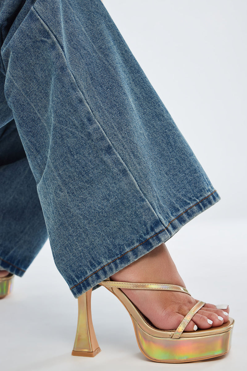 Andrea Platform Block Heels - Gold | Fashion Nova, Shoes | Fashion Nova