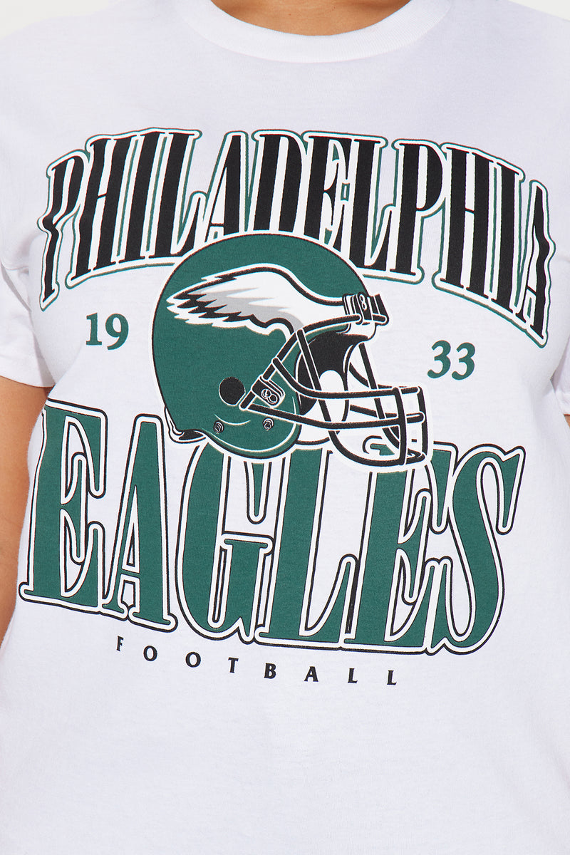 Philadelphia Eagles Crew Neck Tee - White | Fashion Nova, Screens Tops ...