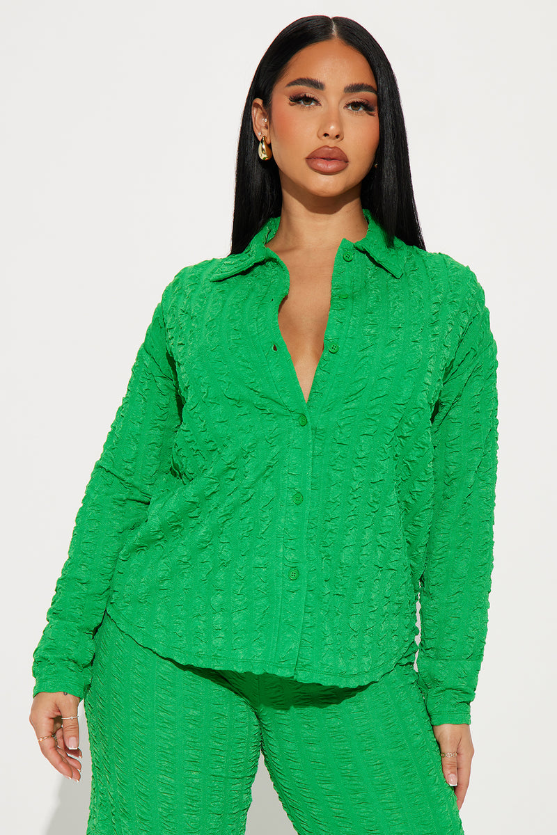 Naya Textured Pant Set - Kelly Green | Fashion Nova, Matching Sets ...