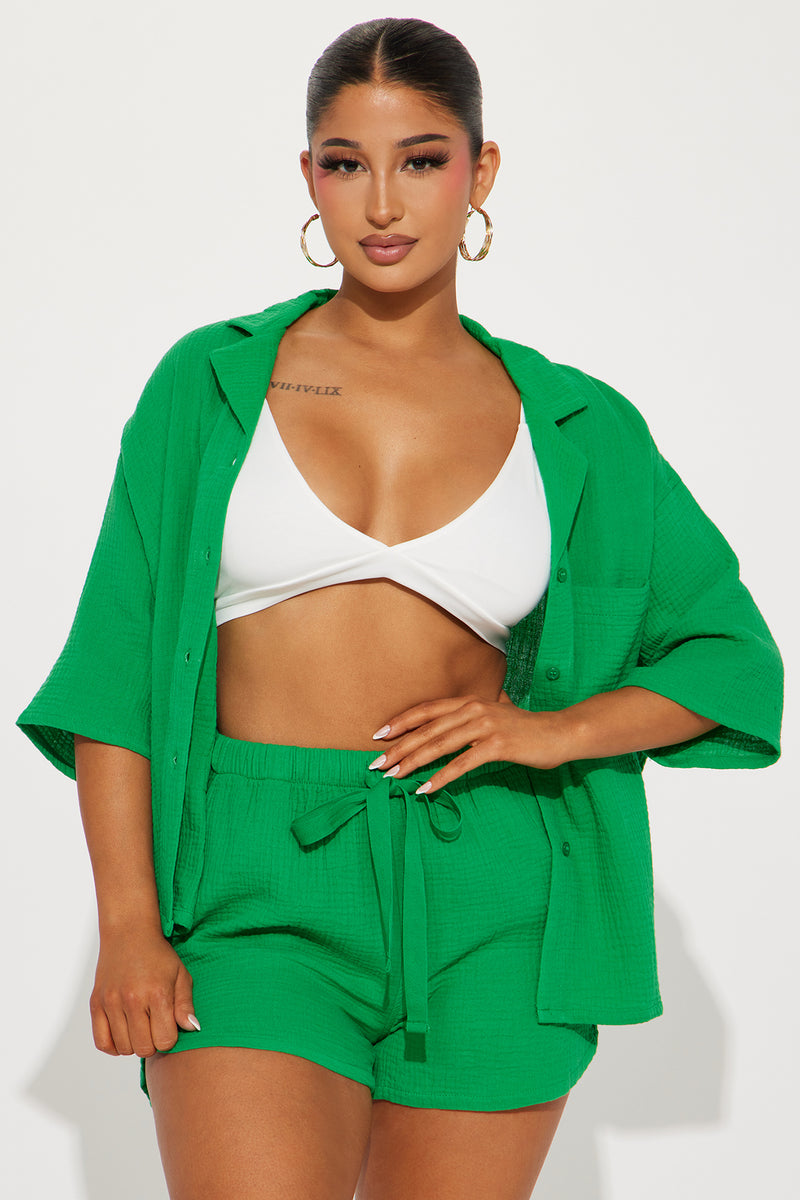 Frankie Short Set - Green | Fashion Nova, Matching Sets | Fashion Nova