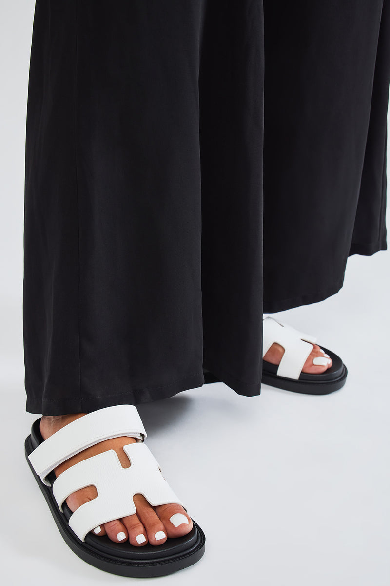 Agnes Flat Sandals - White | Fashion Nova, Shoes | Fashion Nova