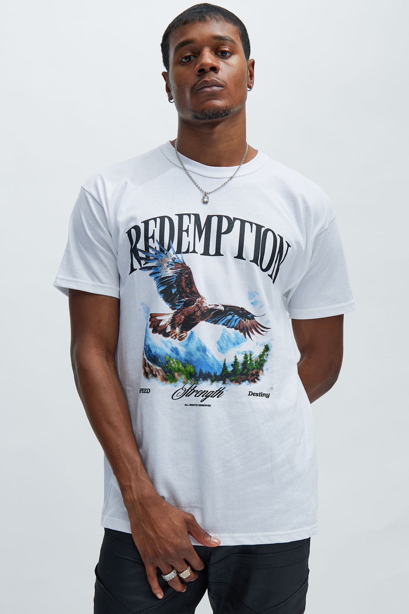Redemption Era Short Sleeve Tee - White | Fashion Nova, Mens Graphic ...