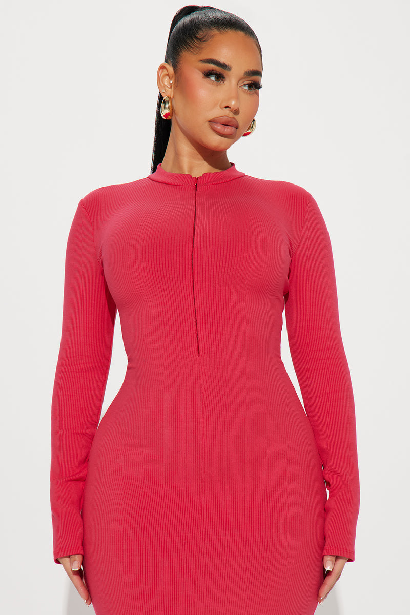 Rina Snatched Maxi Dress - Raspberry | Fashion Nova, Dresses | Fashion Nova