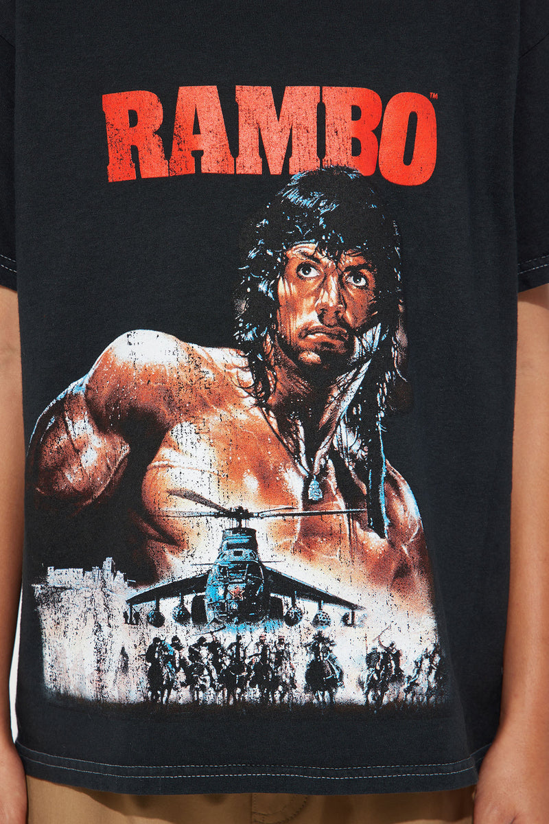 Mini Rambo Movie Poster Short Sleeve Tee - Black | Fashion Nova, Kids ...