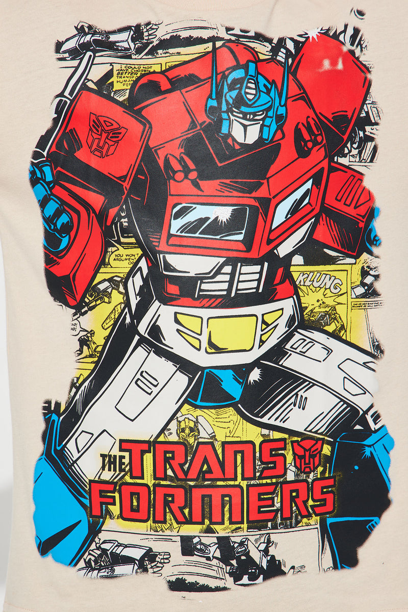 Mini Transformers Ready To Rumble Oversized Short Sleeve Tee - Sand ...