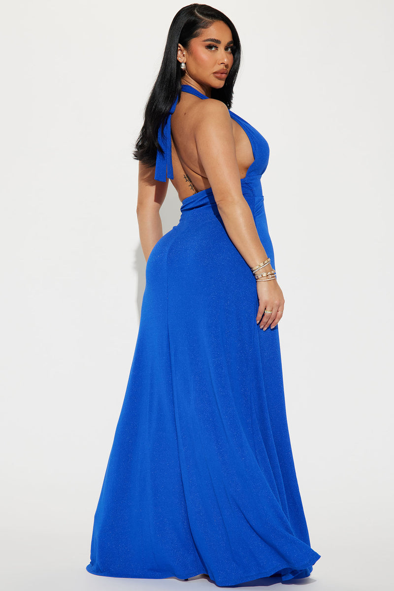 Harlowe Halter Gown - Royal | Fashion Nova, Dresses | Fashion Nova