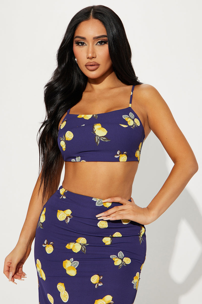 Lemon Pie Skirt Set - Navy/combo | Fashion Nova, Matching Sets | Fashion Nova