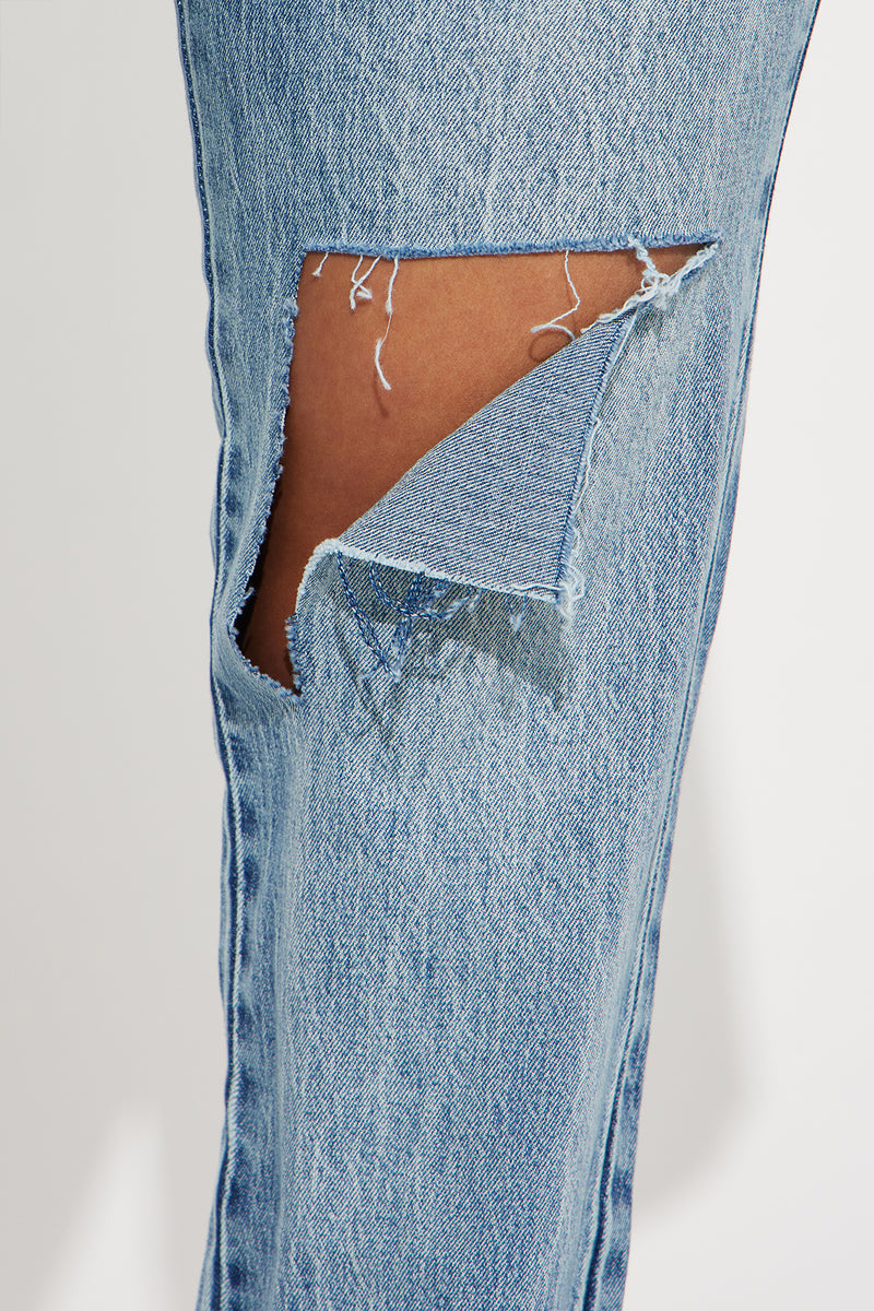 Catching Your Eye Stretch Straight Leg Jeans - Light Wash | Fashion ...