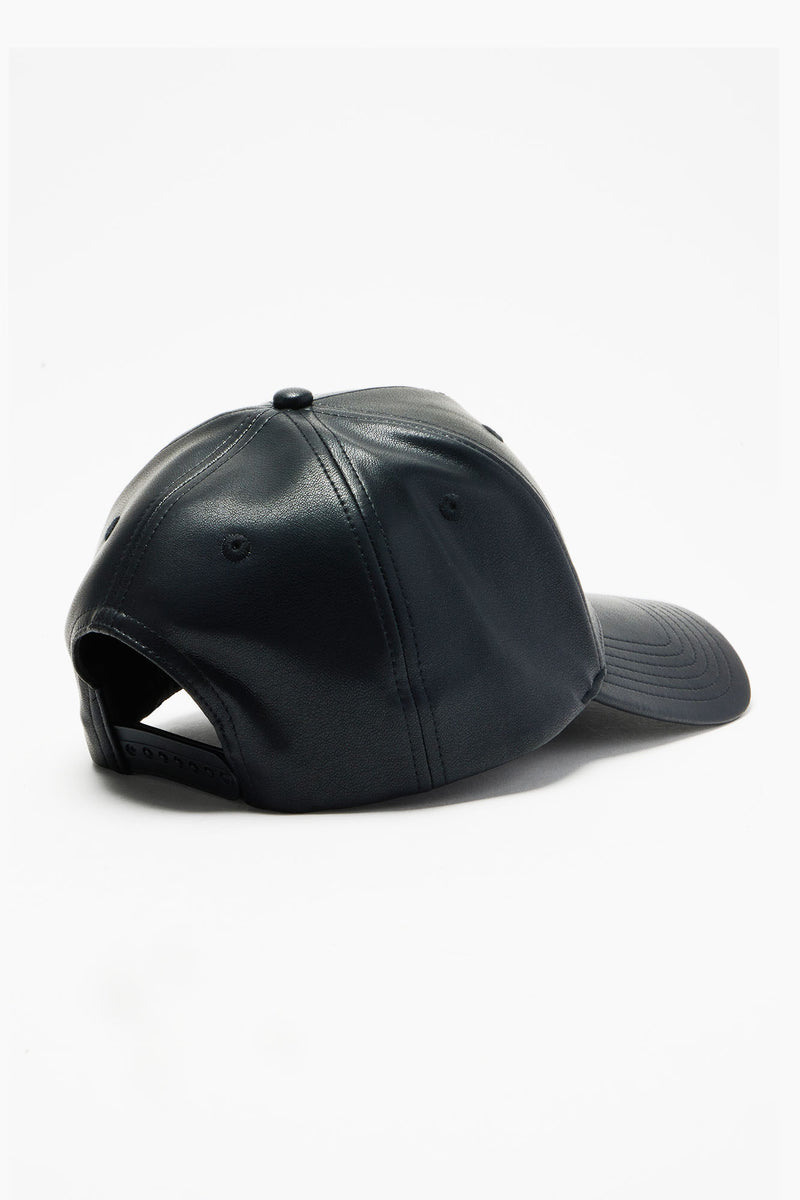 I'm Solid Faux Leather Snapback Hat - Black | Fashion Nova, Mens ...
