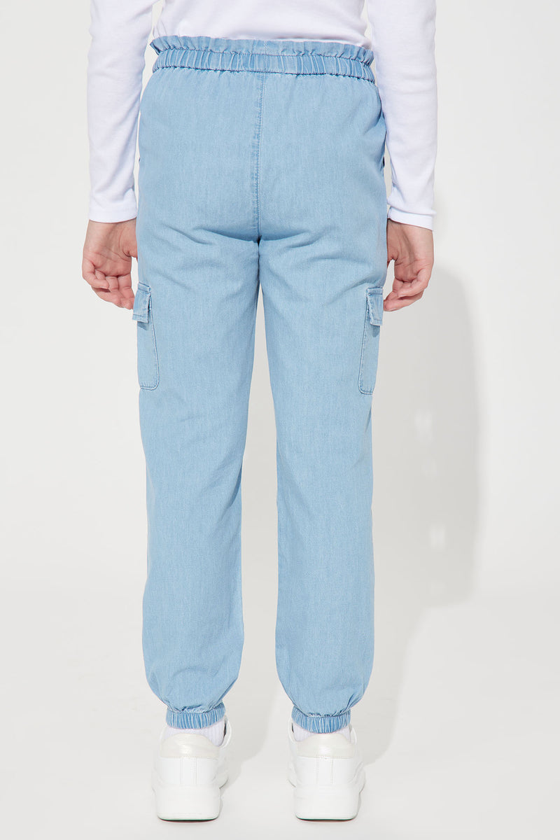 Mini Chambray Cargo Pant - Light Wash | Fashion Nova, Kids Pants ...