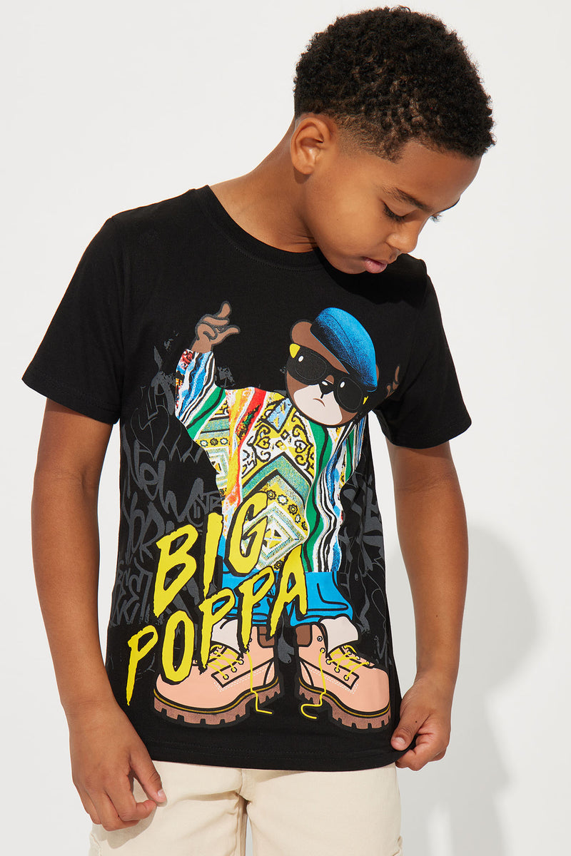 Mini Big Poppa Short Sleeve Tee - Black | Fashion Nova, Kids Tops & T ...