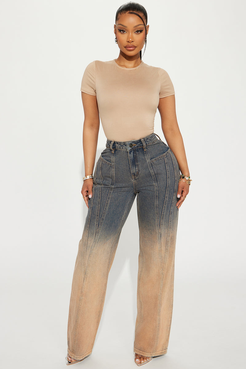 Lasting Love Gradient Straight Leg Jeans - Dark Wash | Fashion Nova ...
