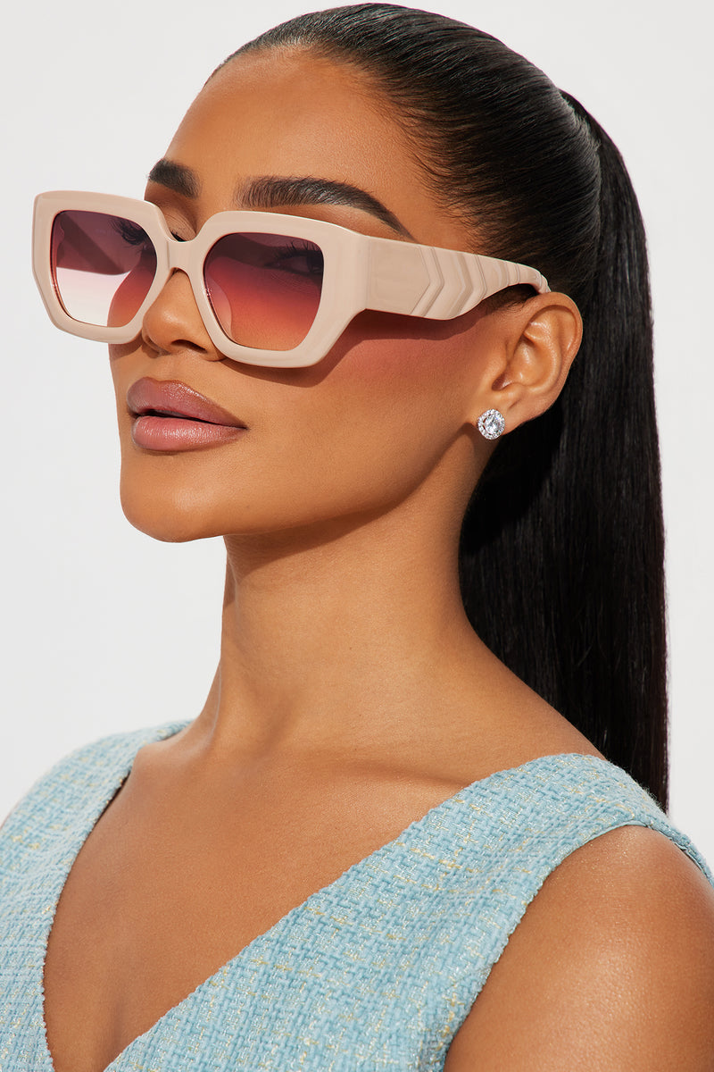Stepping Out Sunglasses Nude Fashion Nova Sunglasses Fashion Nova