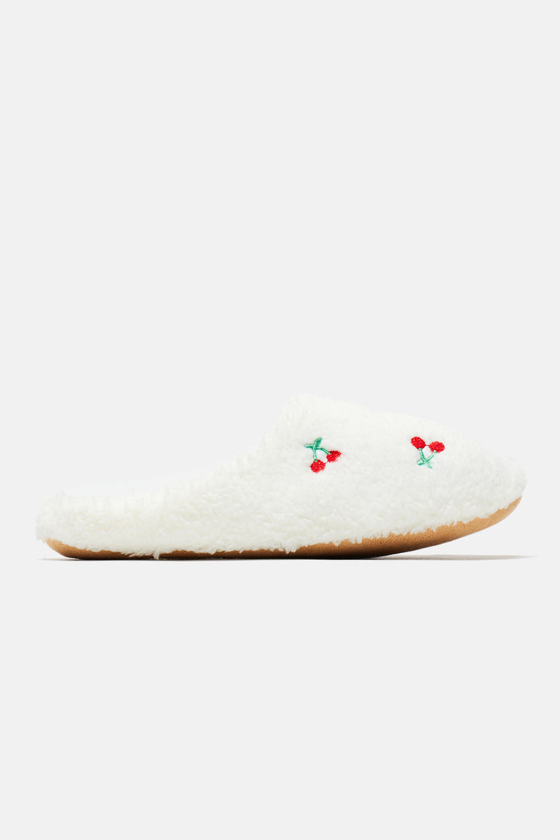 Sweet As Can Be Cherry Slippers - Ivory | Fashion Nova, Shoes | Fashion ...