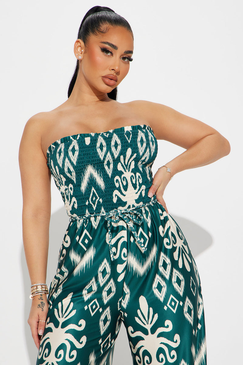Ready For The Destination Jumpsuit - Teal/combo | Fashion Nova ...