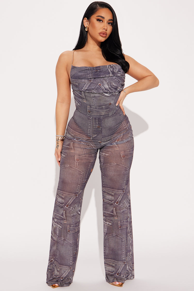 Sharlena Mesh Jumpsuit - Black | Fashion Nova, Jumpsuits | Fashion Nova