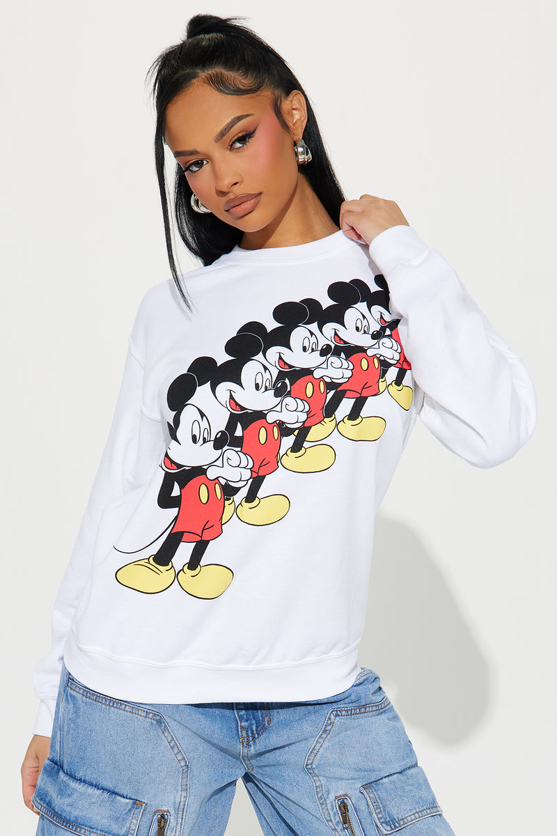 Vintage Mickey Mouse Sweatshirt - White | Fashion Nova, Screens Tops ...