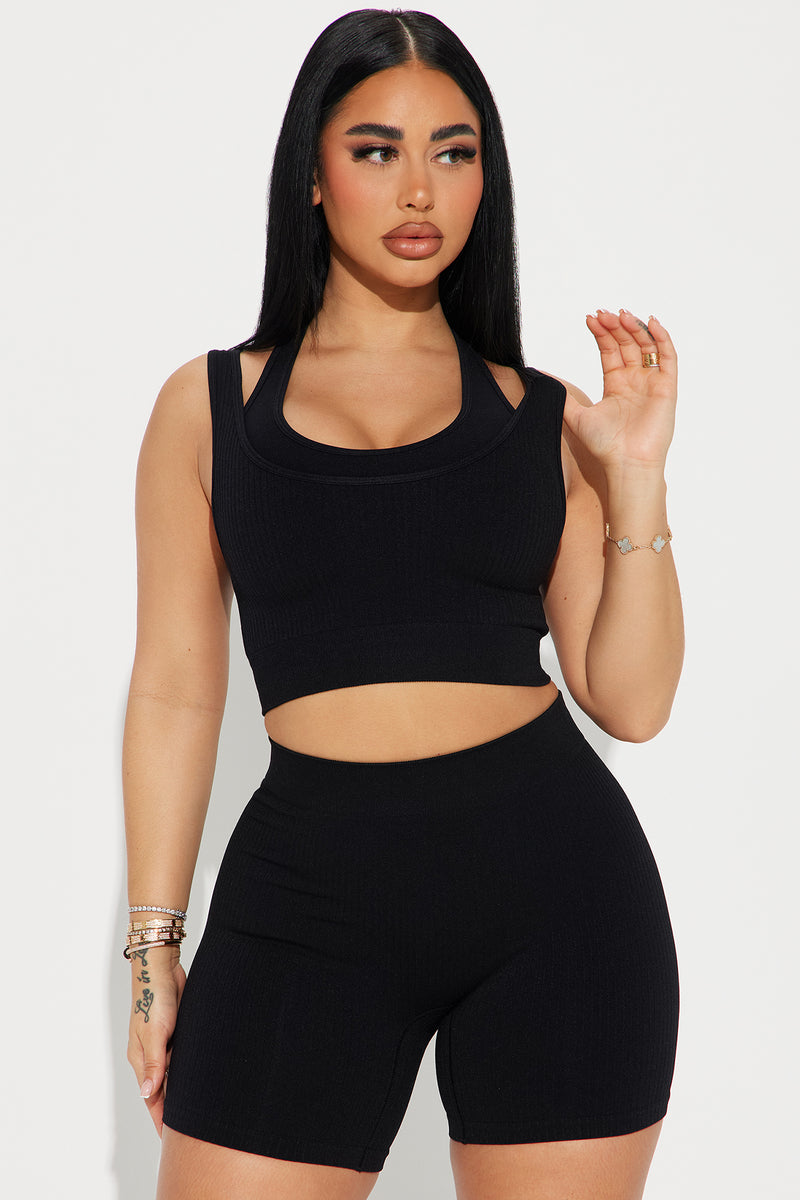 Keep The Pace Active Set - Black | Fashion Nova, Nova Sport | Fashion Nova