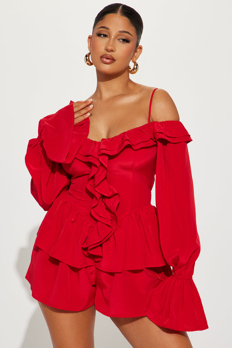 Positano Romper - Red | Fashion Nova, Rompers | Fashion Nova