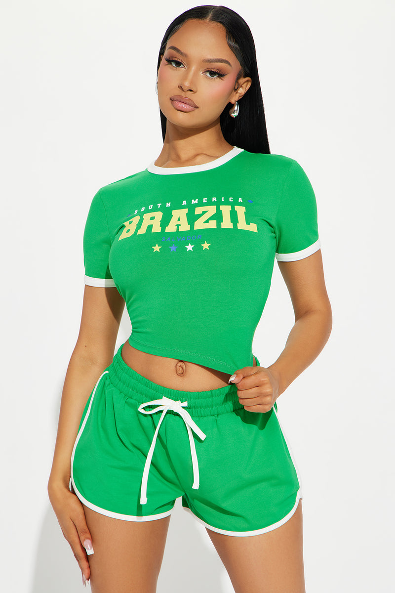 International Babe Short Set - Green | Fashion Nova, Matching Sets | Fashion Nova