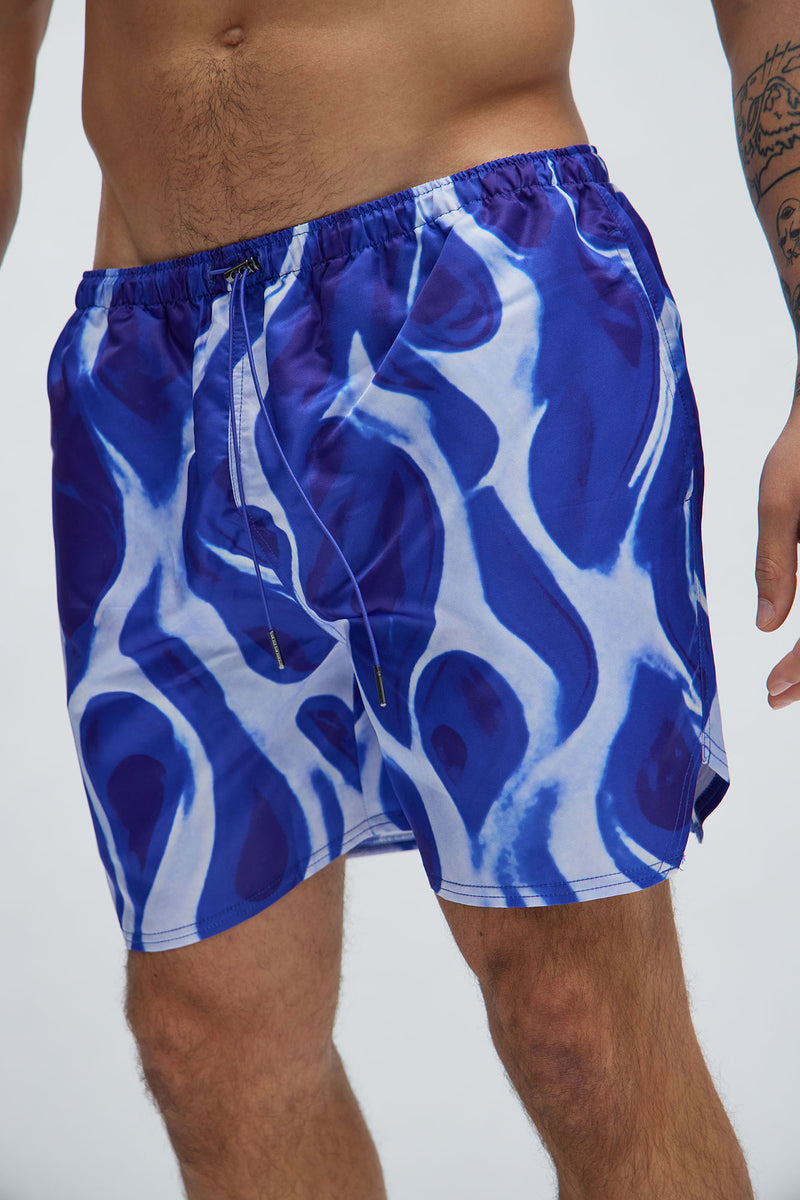 Infared Waves Swim Trunks - Purple | Fashion Nova, Mens Swim | Fashion Nova