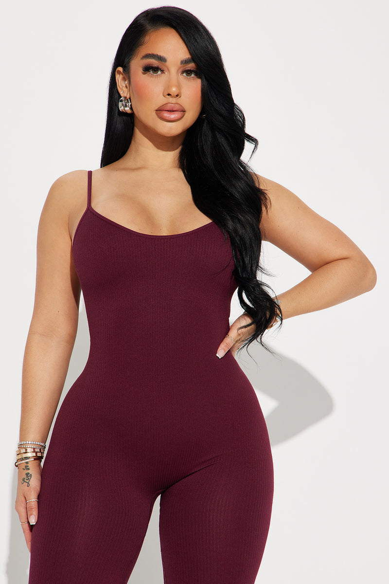 Off The Grind Seamless Jumpsuit - Wine | Fashion Nova, Jumpsuits ...