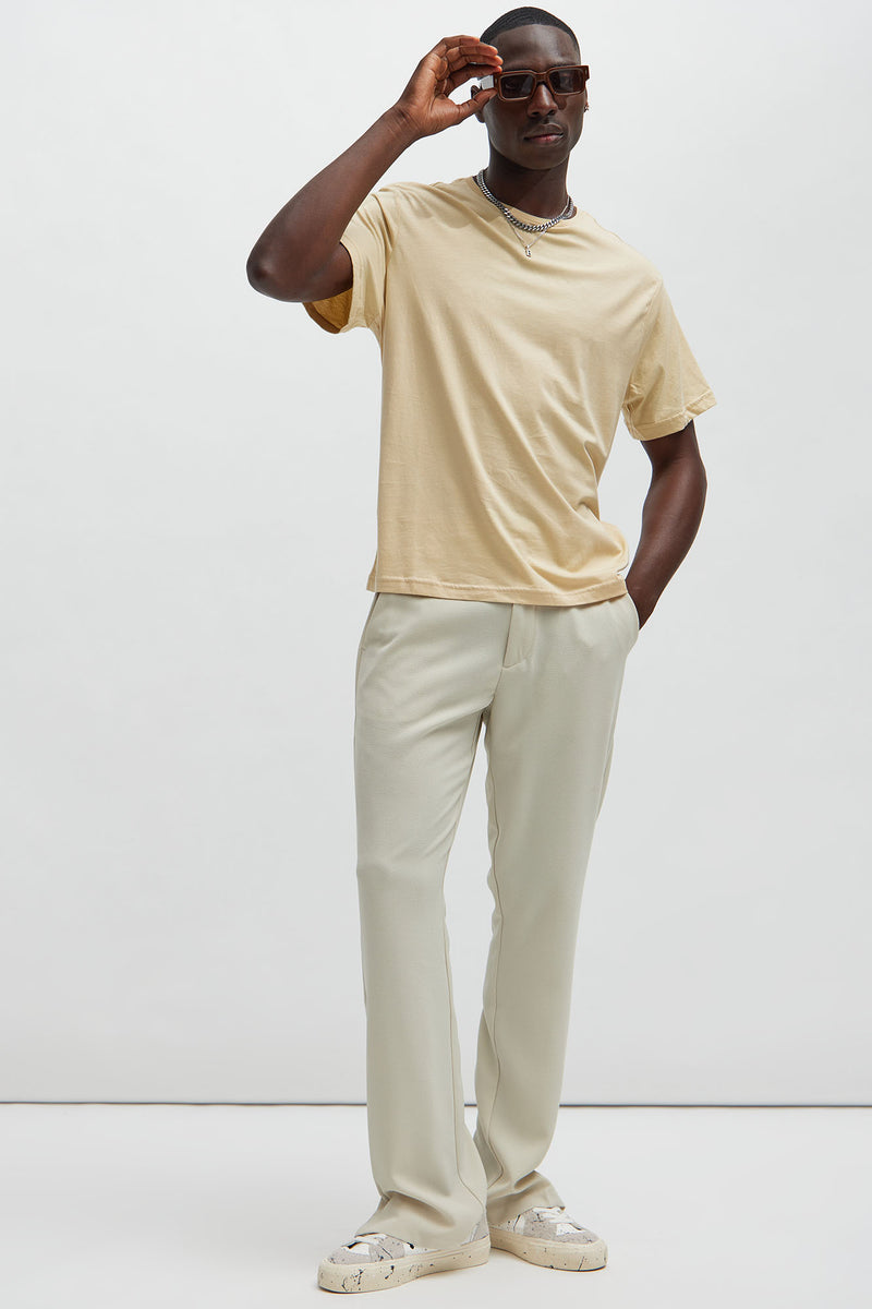 Essential Crew Tee - Tan | Fashion Nova, Mens Tees & Tanks | Fashion Nova