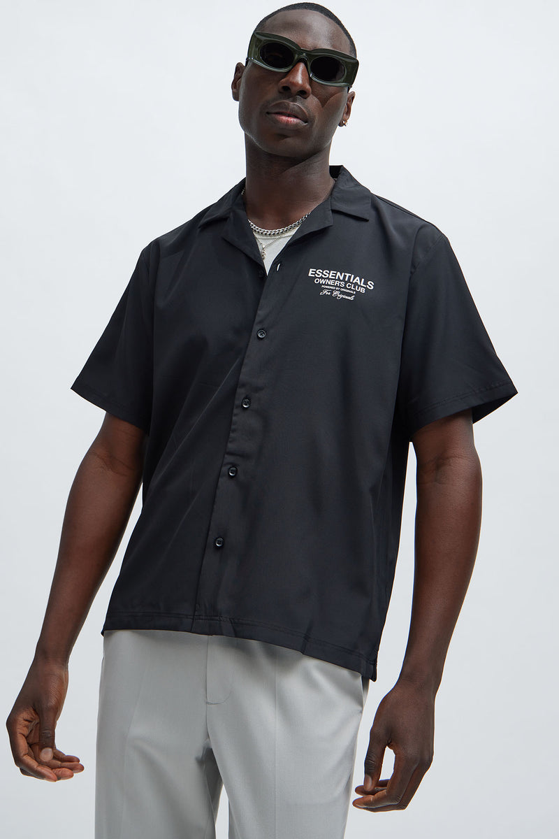 Owners Club Button Up Shirt - Black | Fashion Nova, Mens Shirts ...