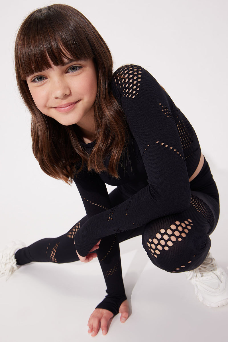 Mini Body Bend Seamless Active Leggings - Black | Fashion Nova, Kids Sets | Fashion Nova