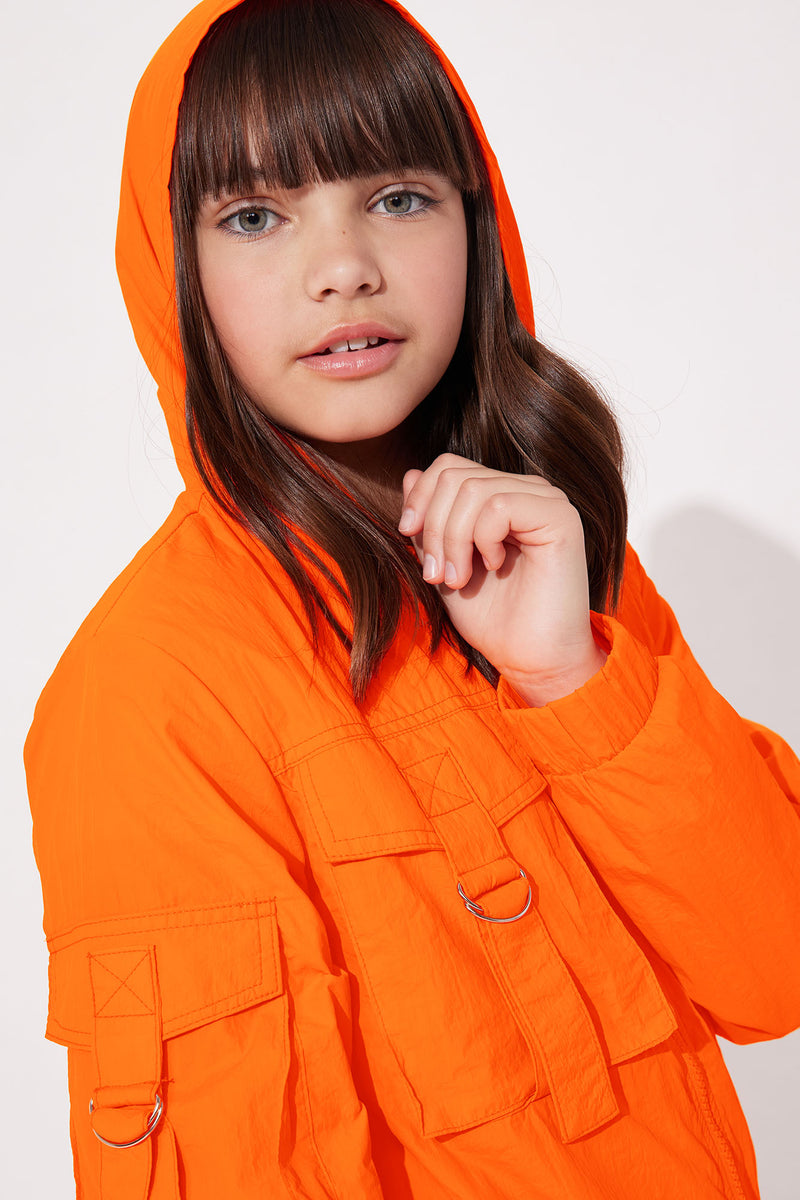 Mini Nylon Cargo Jacket - Orange | Fashion Nova, Kids Jackets & Coats ...