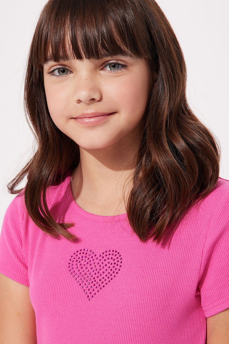 Mini Touch Of Rhinestones Short Sleeve Dress - Hot Pink | Fashion Nova ...