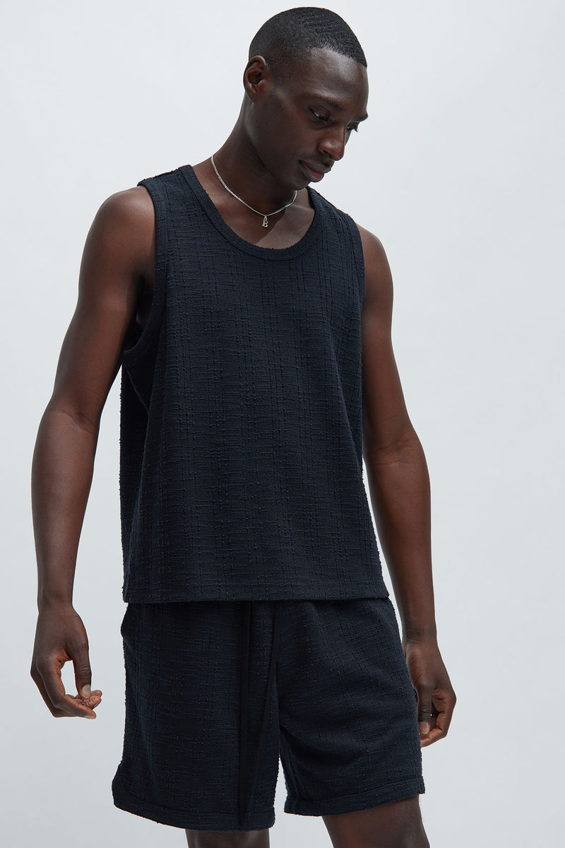Jordan Textured Tank Top - Black | Fashion Nova, Mens Tees & Tanks ...