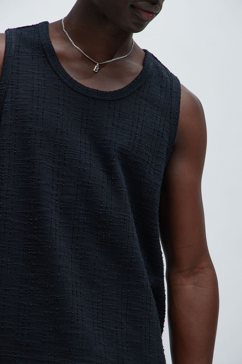 Jordan Textured Tank Top - Black | Fashion Nova, Mens Tees & Tanks ...