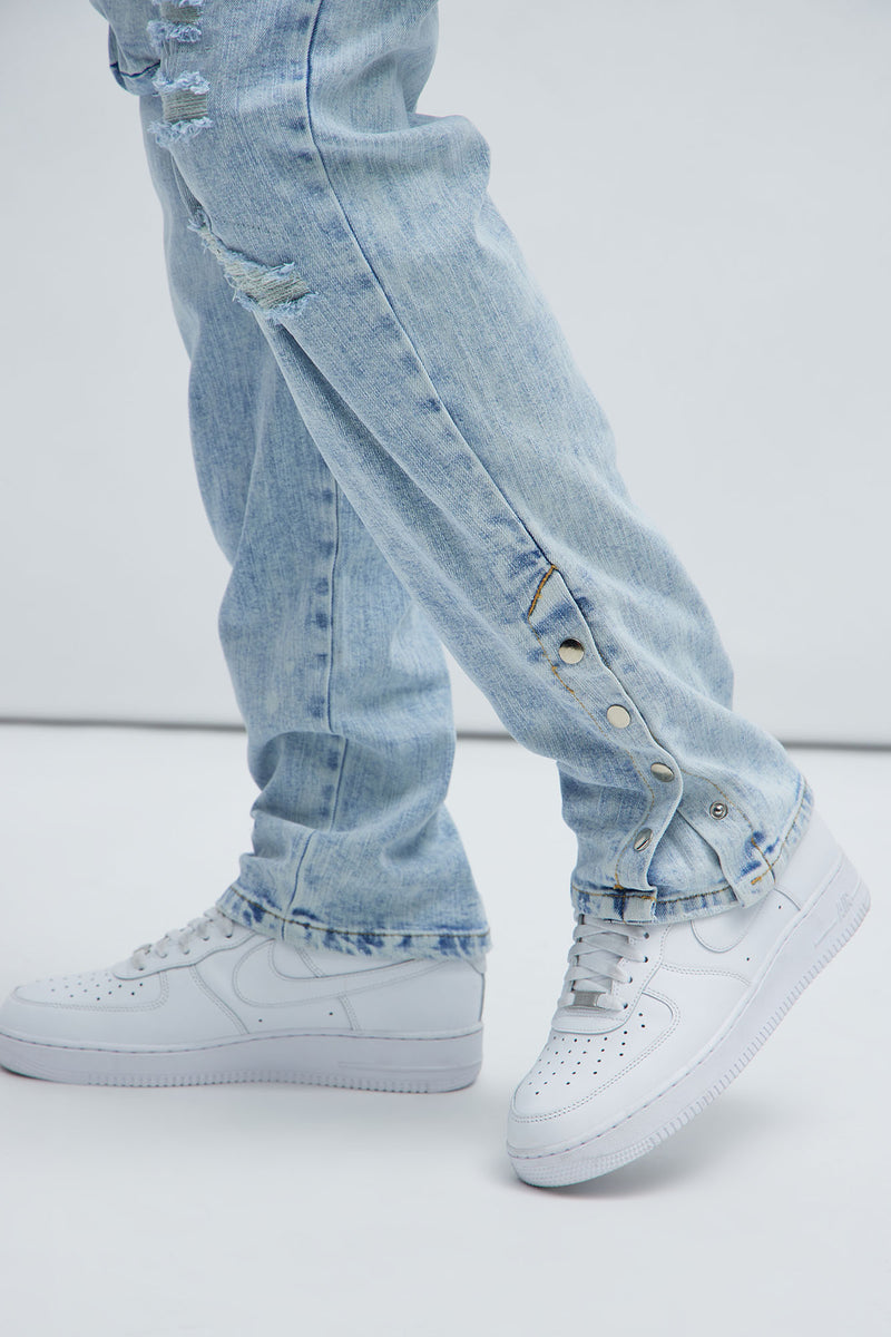 3D Pocket Slim Convertible Snap Flare Jeans - Light Wash | Fashion Nova ...