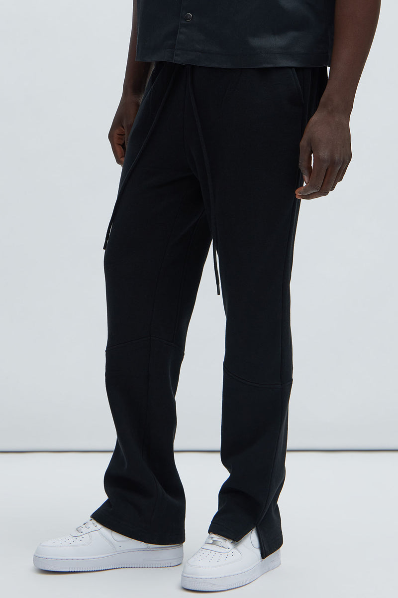 Tyson Pop Off Sweatpants - Black | Fashion Nova, Mens Fleece Bottoms ...