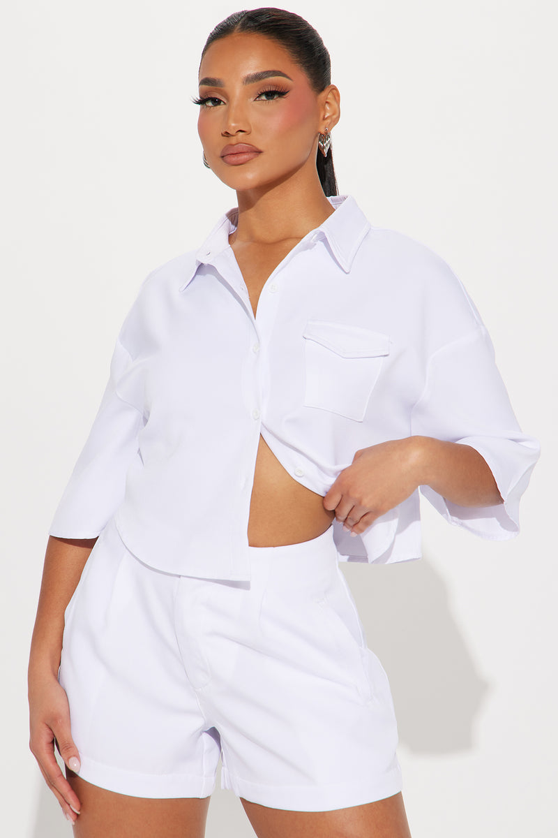 Kimberly Short Set - White | Fashion Nova, Matching Sets | Fashion Nova