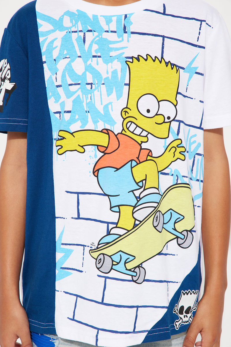 Mini Bart Simpson Colorblock Tee - White/combo | Fashion Nova, Kids ...