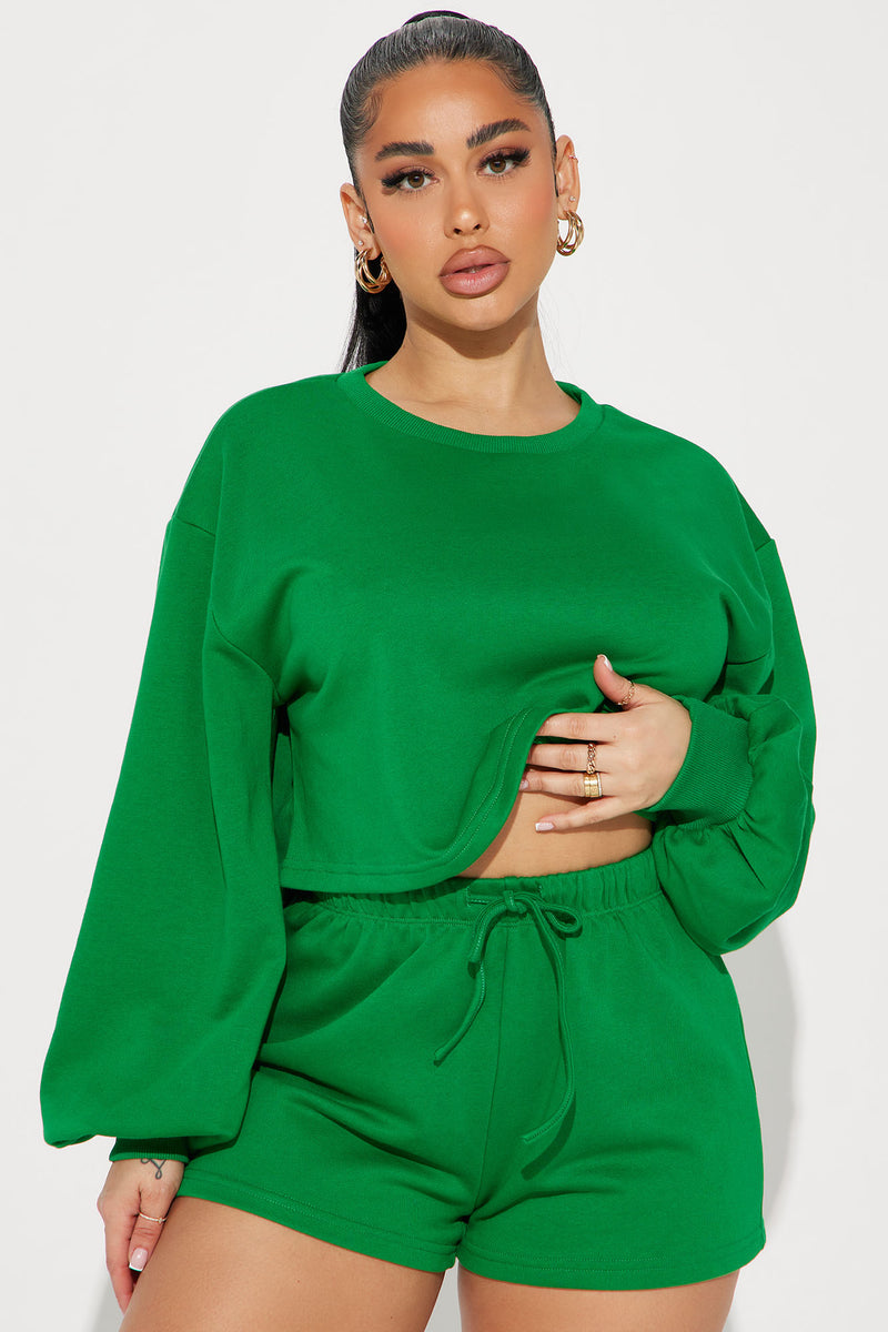 Kori Lounge Crewneck - Kelly Green | Fashion Nova, Lounge | Fashion Nova