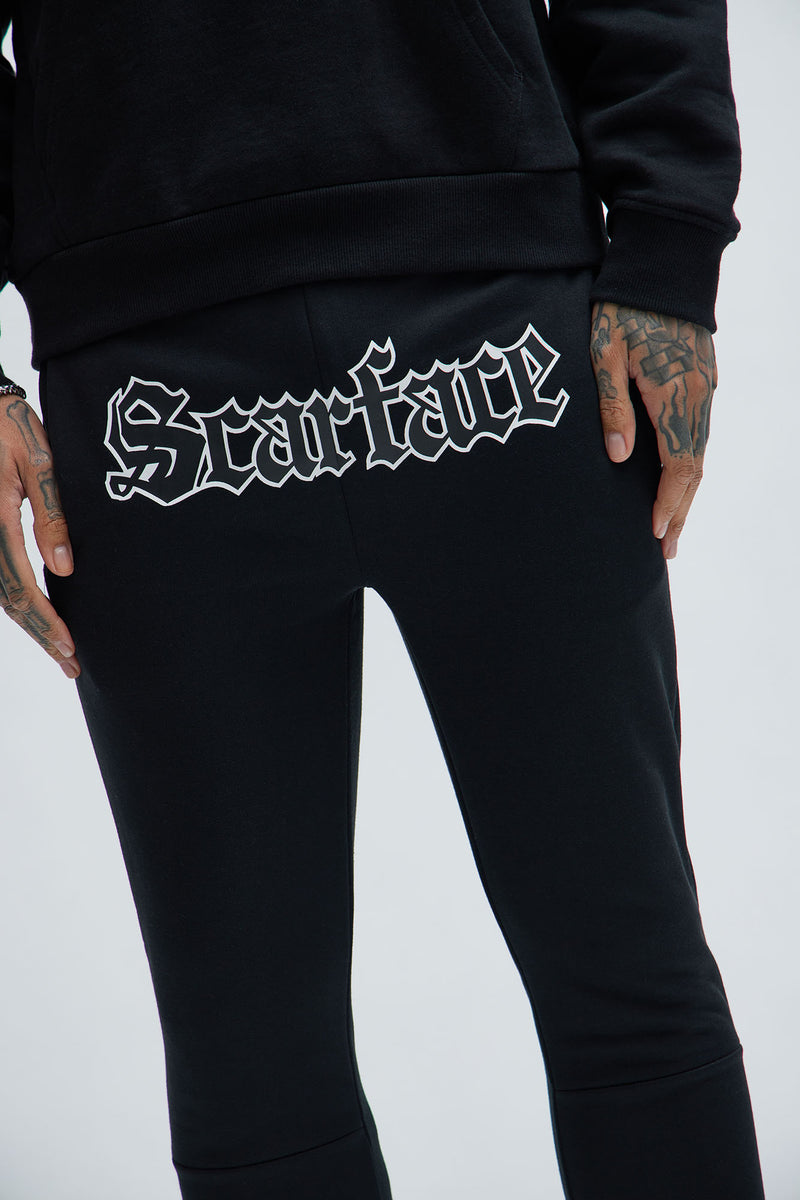 Scarface Sweatpants - Black | Fashion Nova, Mens Fleece Bottoms ...