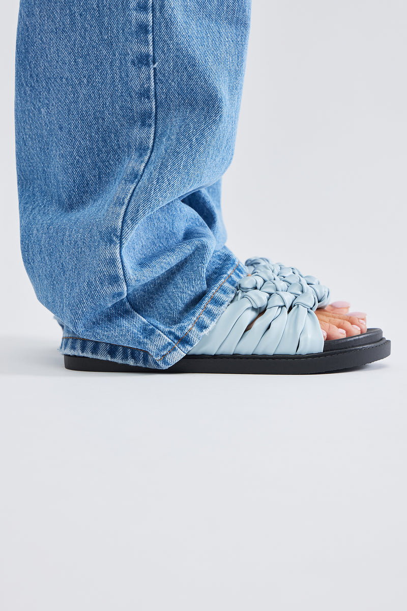 Keep Going Flat Sandals - Blue | Fashion Nova, Shoes | Fashion Nova