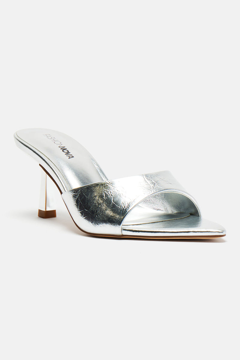 Only Have Eyes For You Heeled Mules - Silver | Fashion Nova, Shoes ...