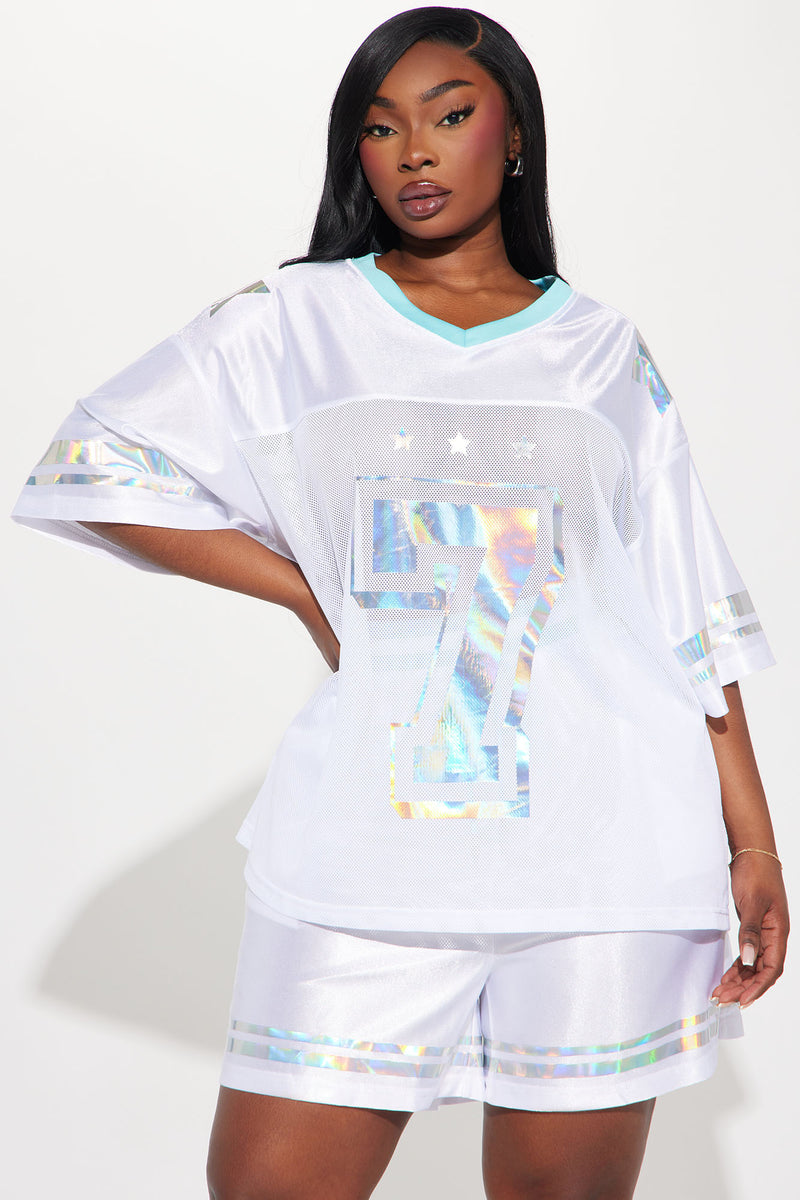 Lucky Number 7 Short Set - Silver | Fashion Nova, Matching Sets ...